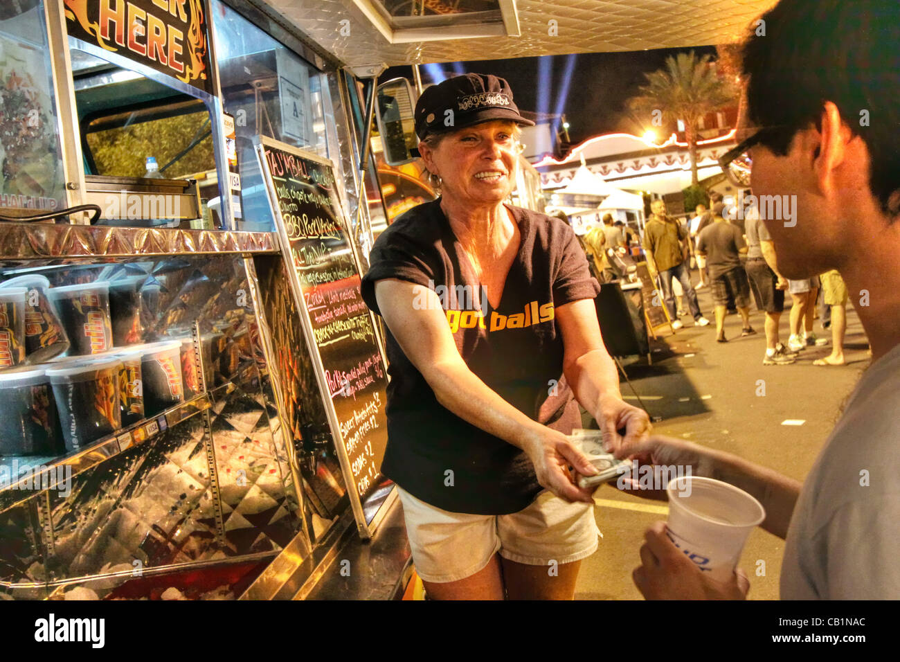 May 11, 2012 - Las Vegas, NV, U.S - Haulin' Balls waitress Marge Willis ...