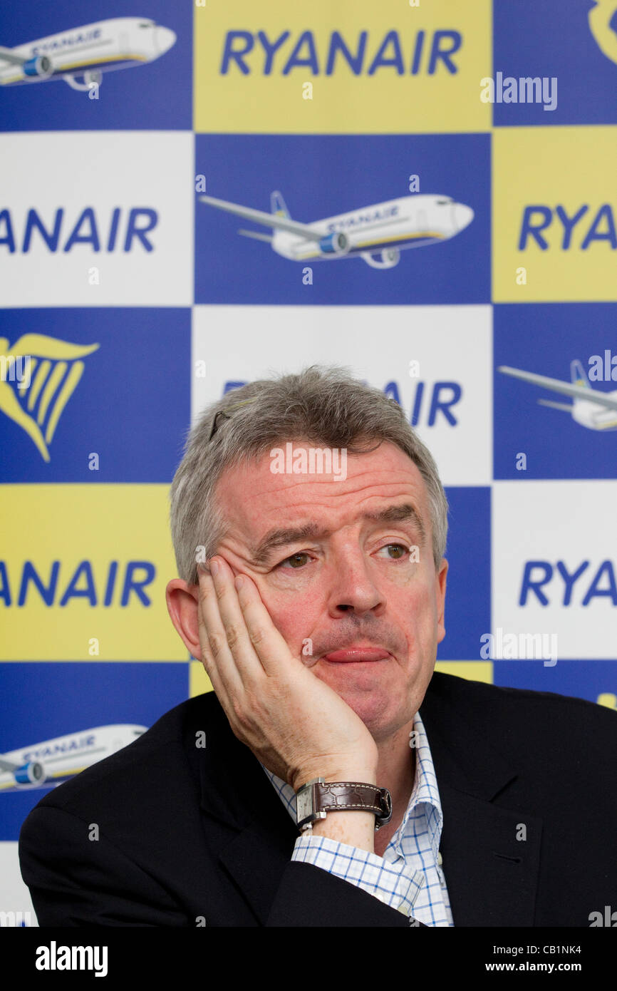City of London, UK. 21.05.2012. Michael O'Leary (pictured), CEO of ...