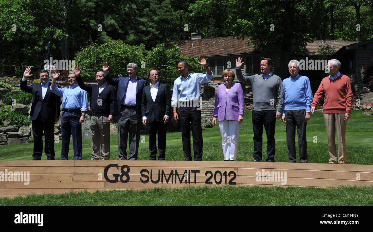 May 19, 2012 - Russia - May 19,2012.Camp David, Maryland, USA. G8 ...