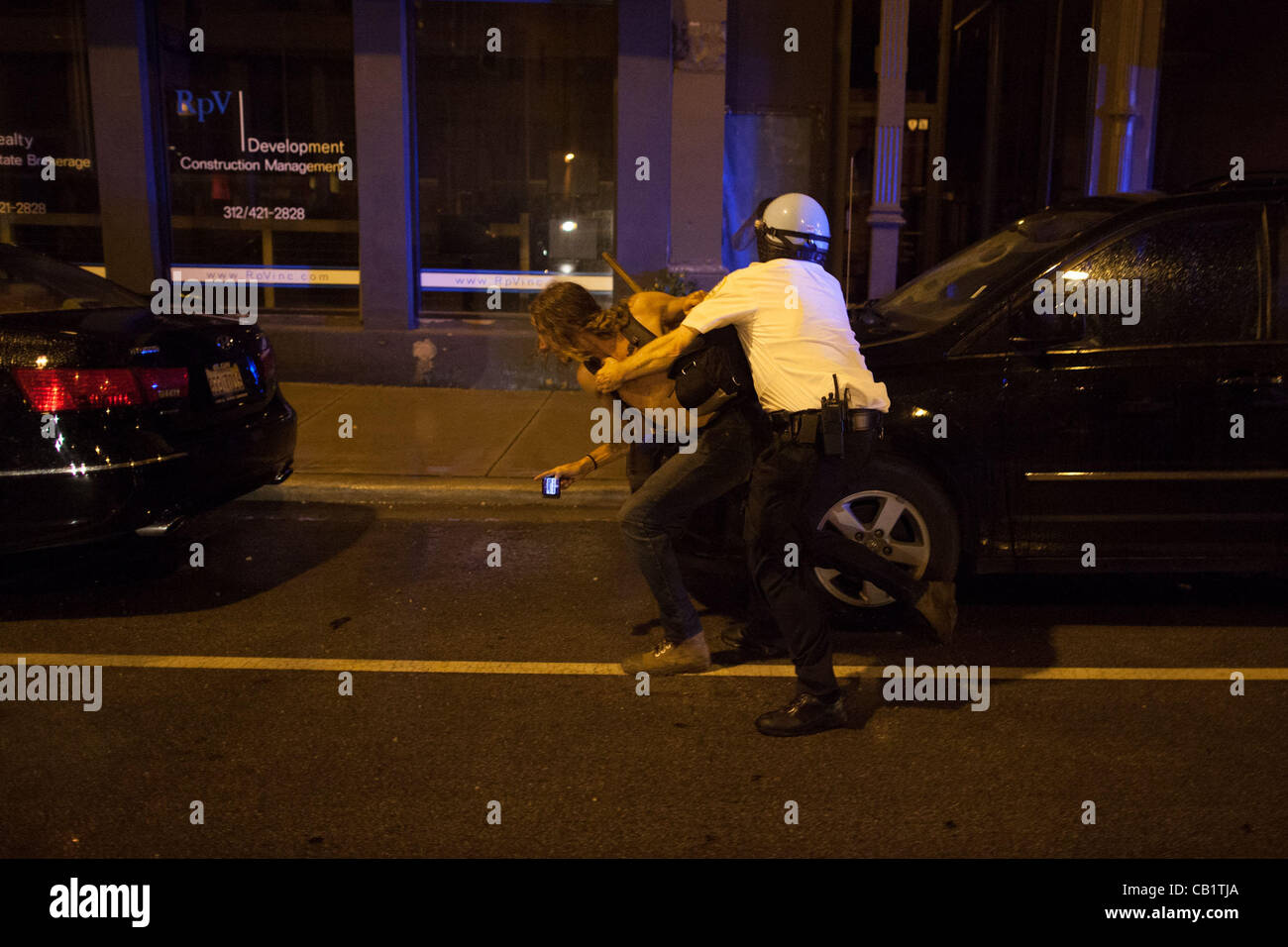 Chicago police office makes grab hi-res stock photography and images ...
