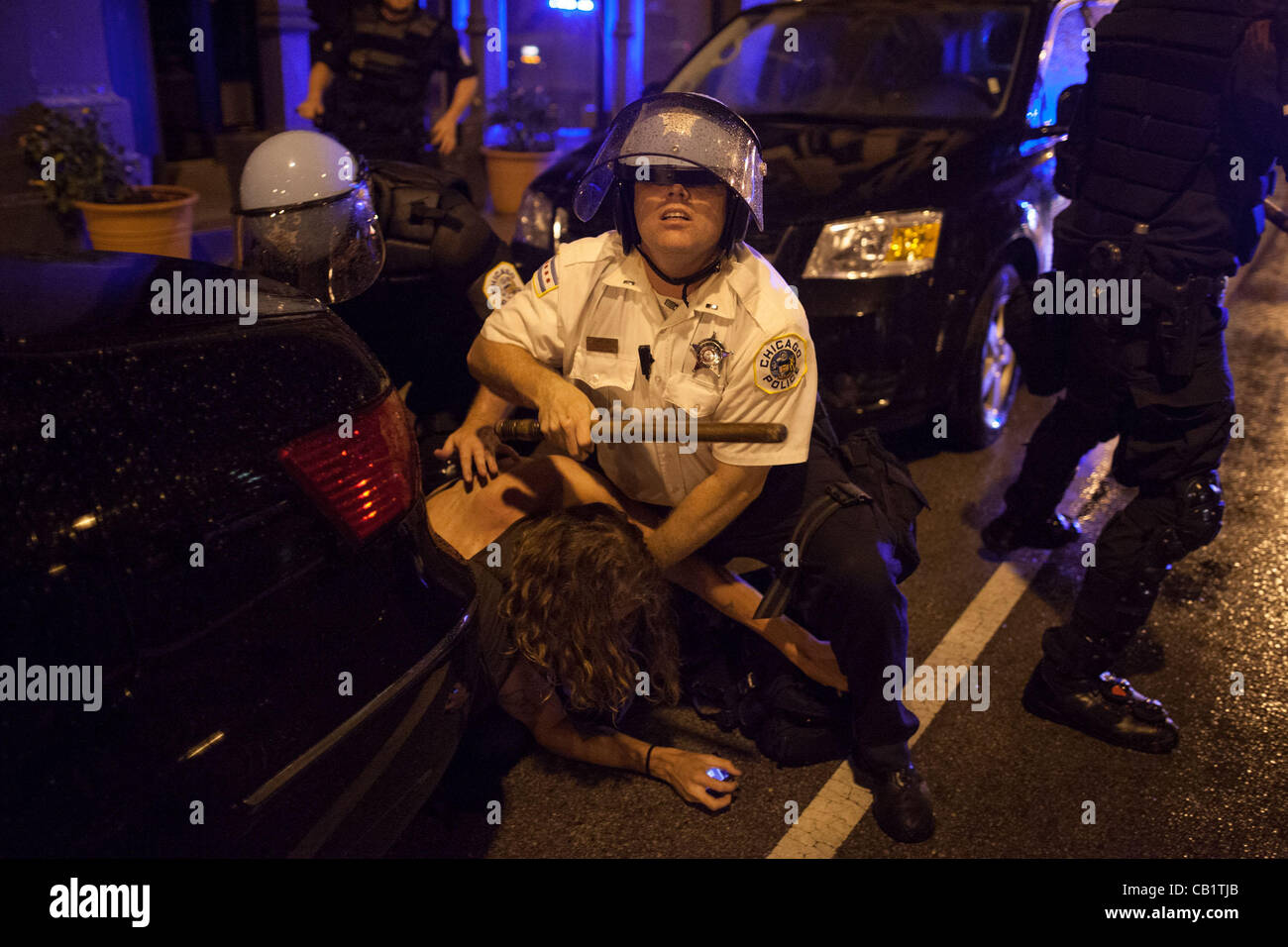 Chicago police office makes grab hi-res stock photography and images ...