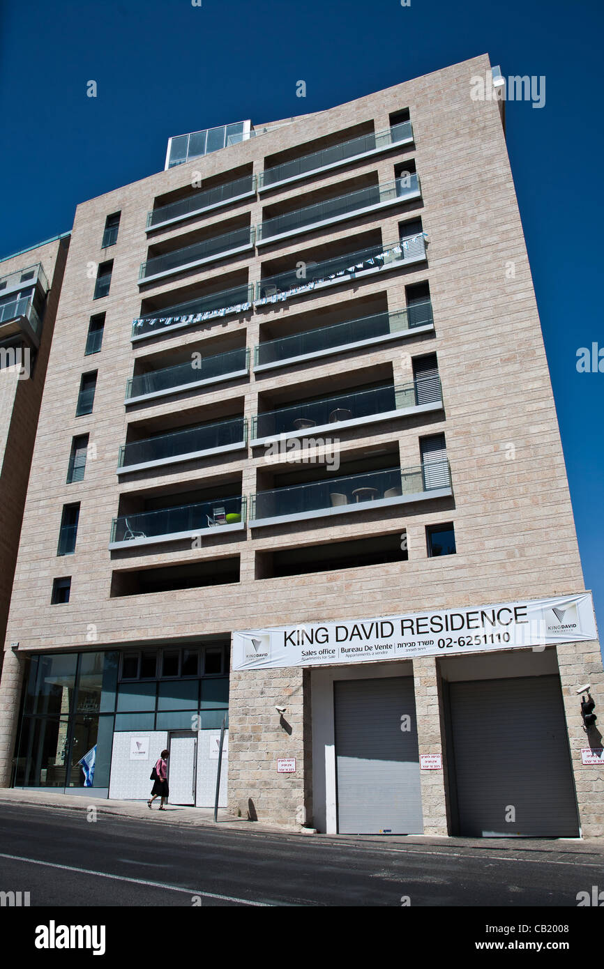 The newly built King David Residence as viewed from King David Street ...