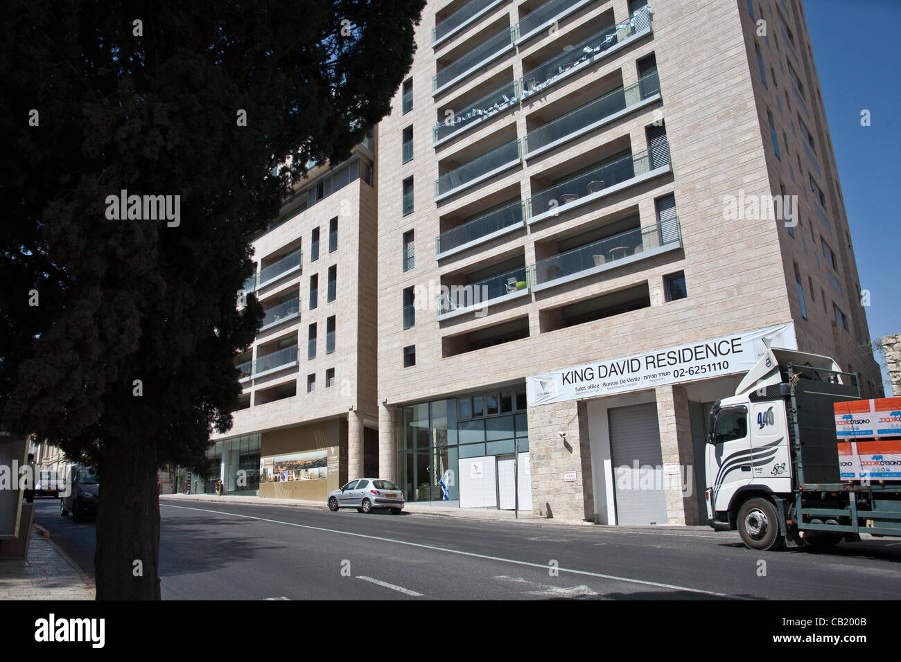 The newly built King David Residence as viewed from King David Street ...