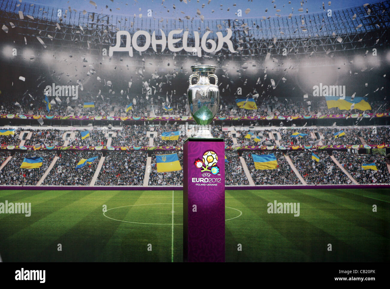 May 18, 2012 - Donetsk, Russia - May 18,2012. UEFA Euro-2012 Cup ...