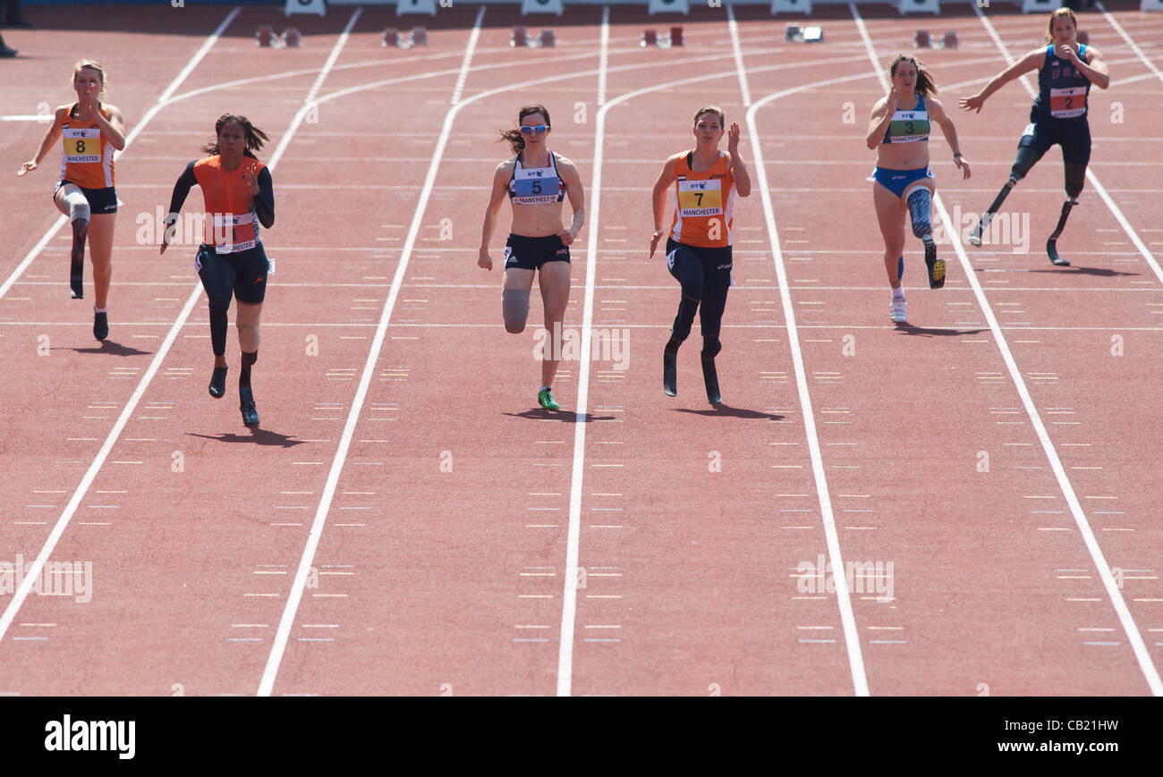 Paralympics athletes sprinters lanes women hi-res stock photography and ...