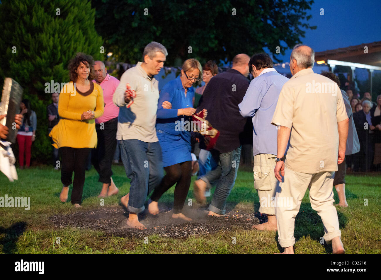 Anastenaria, is a traditional fire-walking ritual,in village called ...