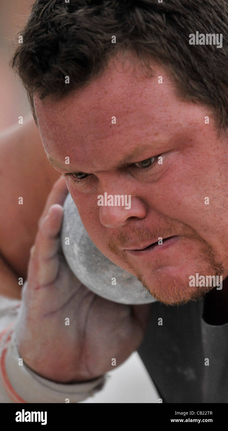 Canadian shot putter Dylan Armstrong during the Ludvik Danek Memorial ...
