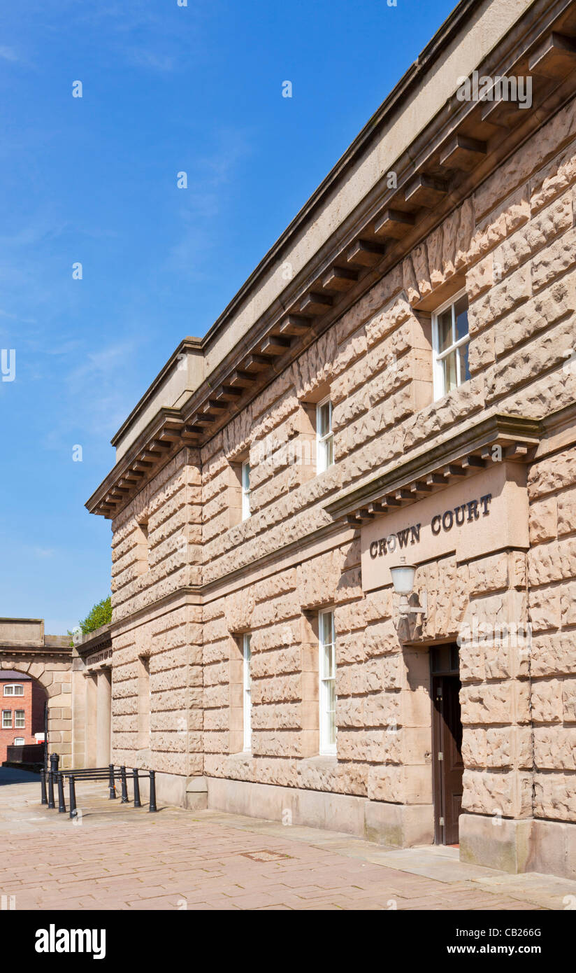 front entrance to Chester Crown Court Chester cheshire england uk gb eu ...