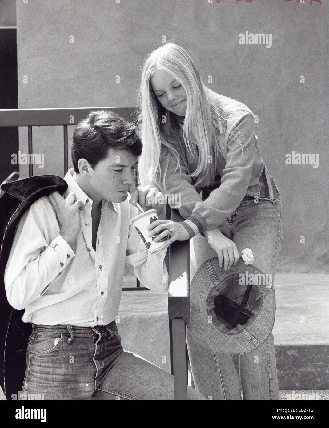 ANSON WILLIAMS with friend Stephanie Steele.(Credit Image: Â© Tony ...