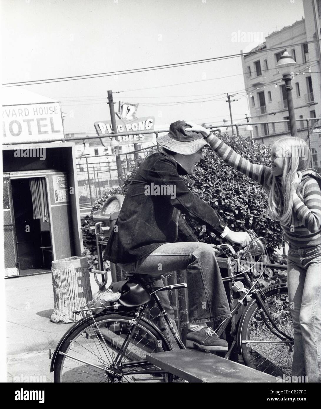 Anson williams friend stephanie steele credit hi-res stock photography ...