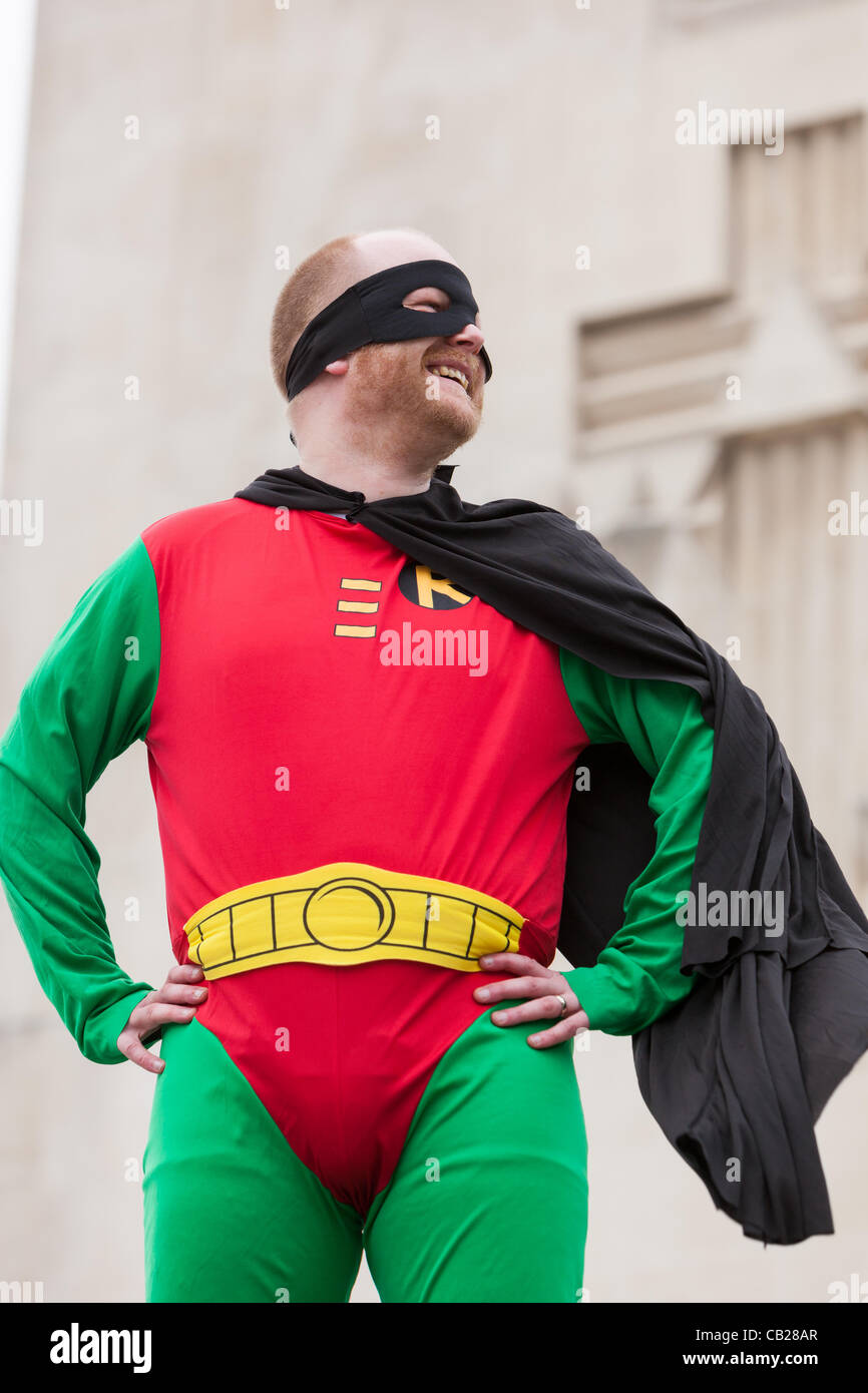 Dressing as Batman for a week to raise sponsorship money to support the ...