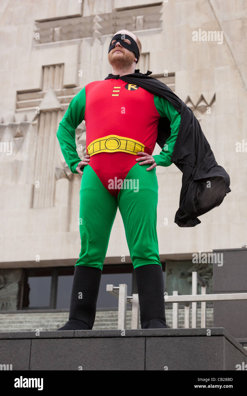 Dressing as Batman for a week to raise sponsorship money to support the ...