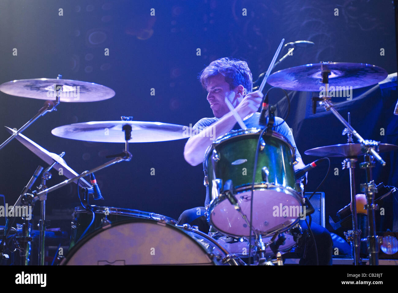 May 15, 2012 - Allen Blickle, drummer of the metal band Baroness ...