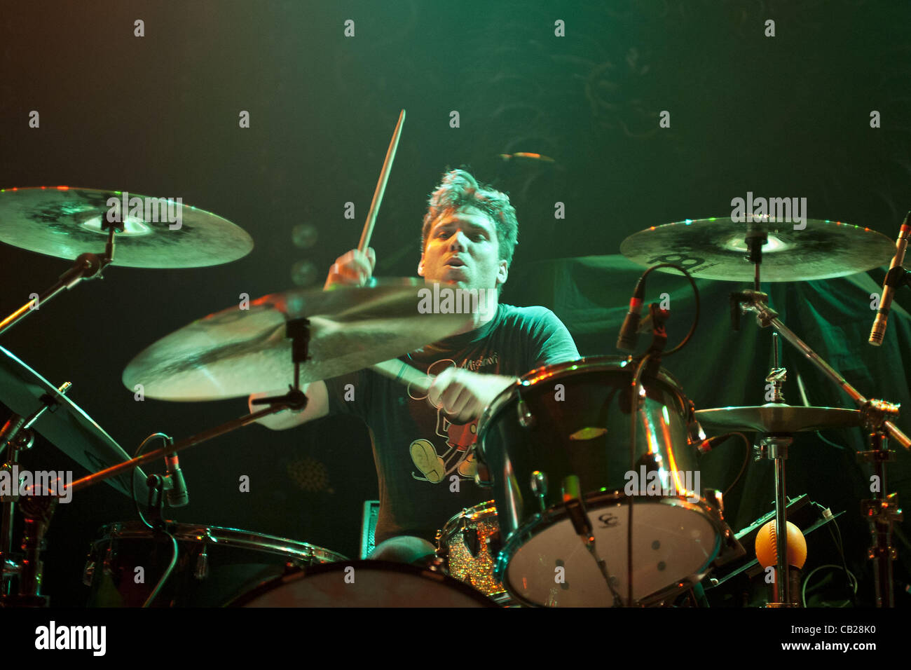 May 15, 2012 - Allen Blickle, drummer of the metal band Baroness ...