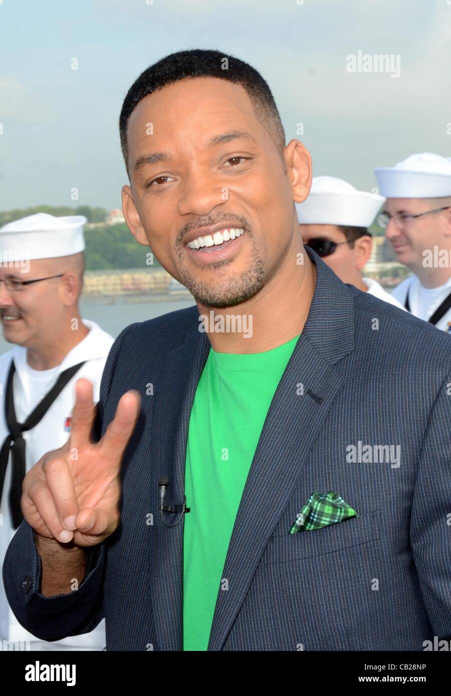 Will Smith, on the Intrepid for Fleet Week out and about for CELEBRITY ...