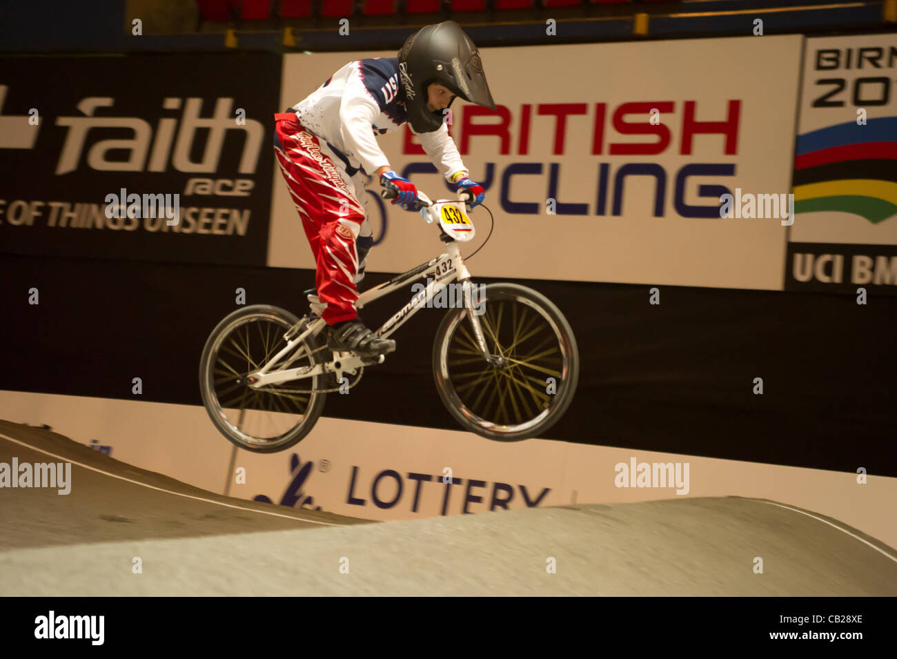 23.05.2012 Birmingham, England. USA Team training during the UCI BMX ...
