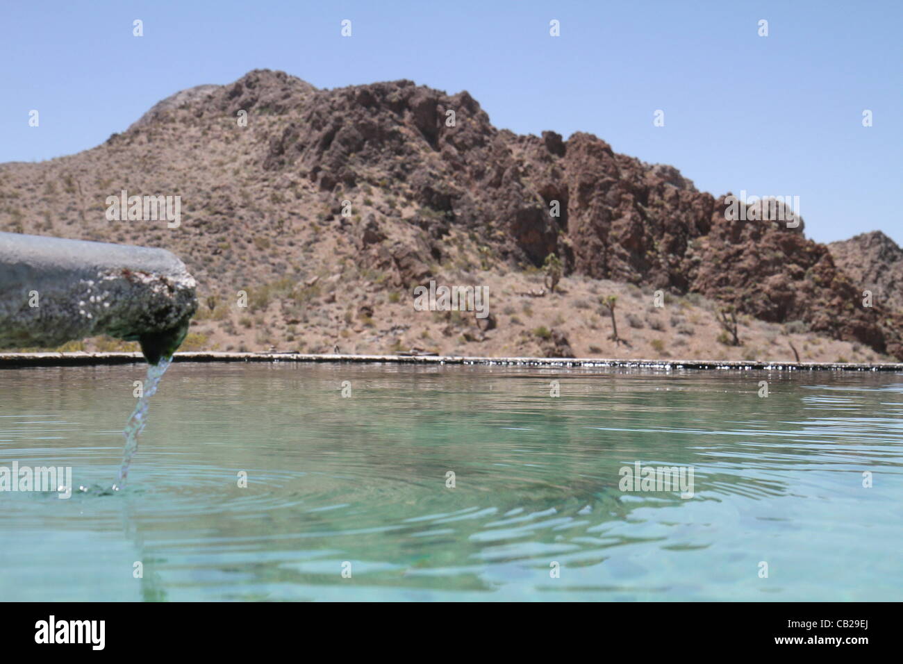 May 16, 2012 - Riverside, NV, U.S - One ot the many water storage tanks ...