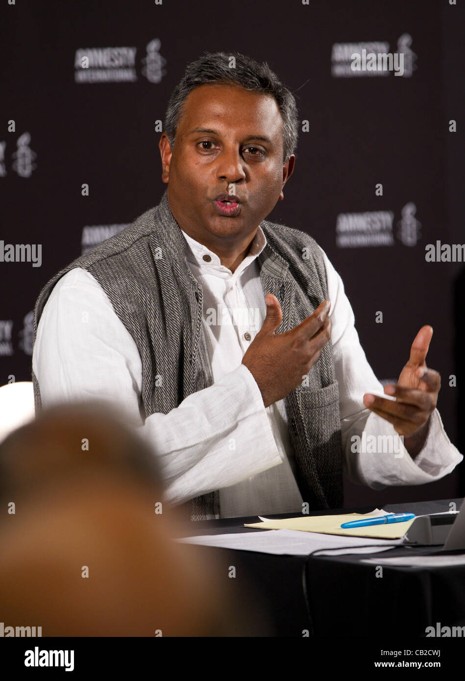 23/05/ 2012. Amnesty International House, London, UK. Salil Shetty ...