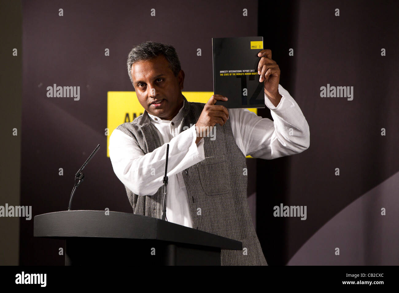 23/05/ 2012. Amnesty International House, London, UK. Salil Shetty ...