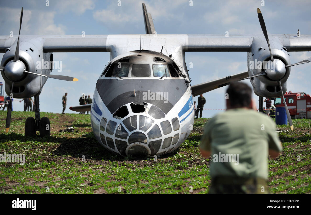 Russian Air Forces aerial surveillance plane Antonov An-30B crush ...