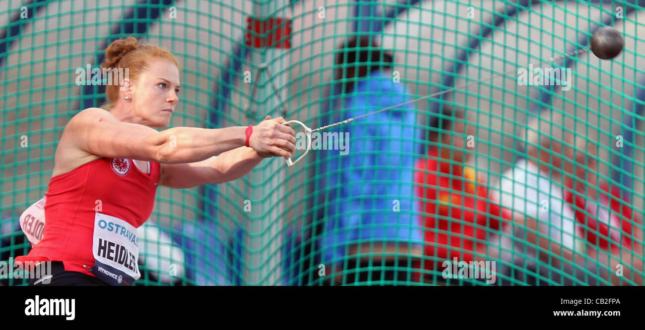 German hammer thrower Betty Heidler pictured during Golden Spike ...