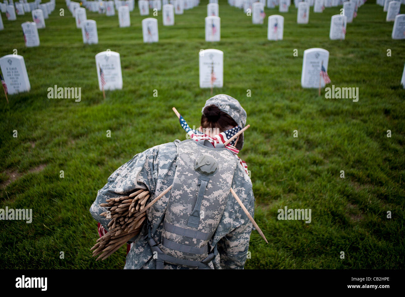 May 24, 2012 - Arlington, Virginia, U.S. - Members of the 3rd U.S ...