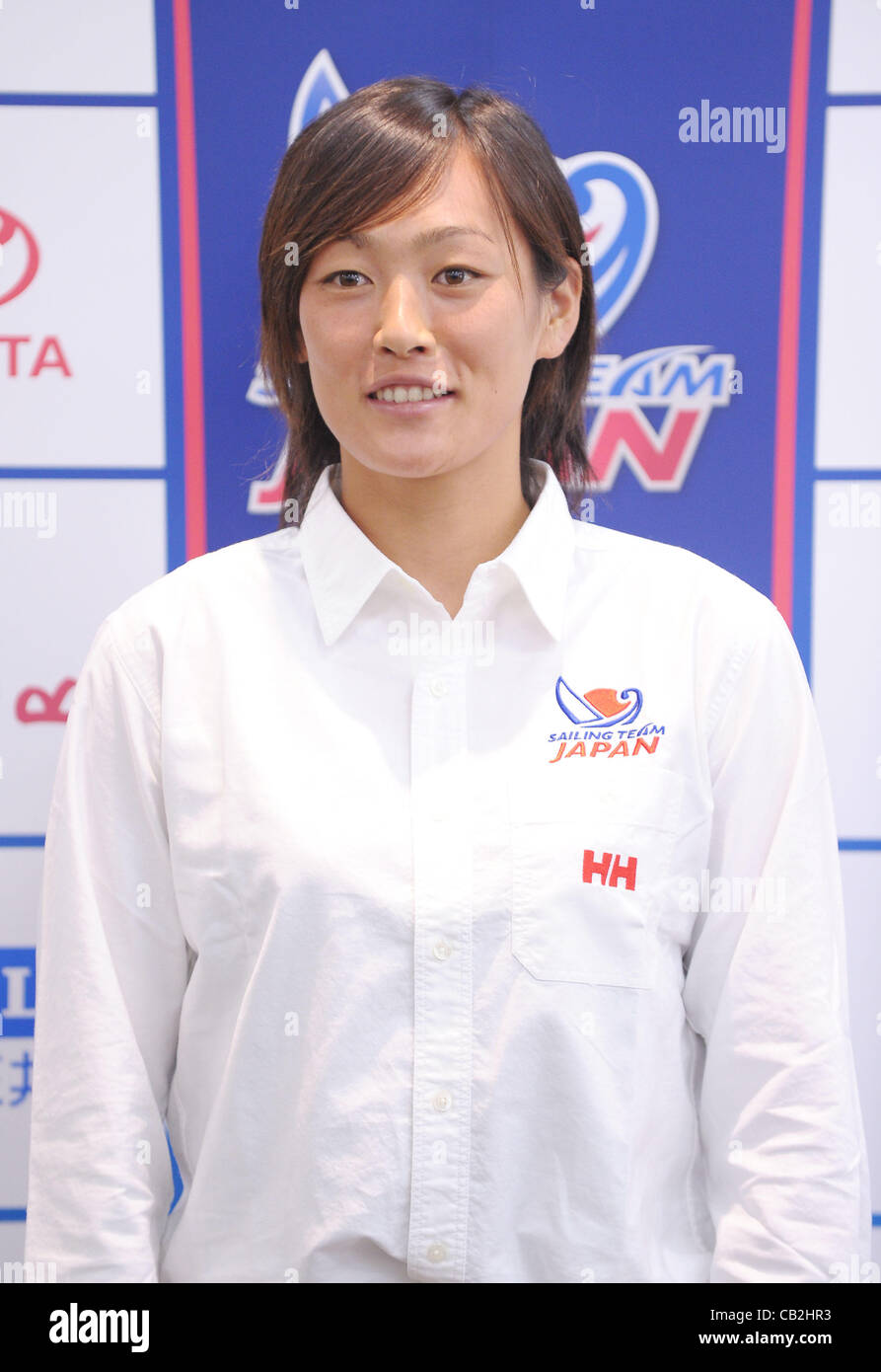 Yuki Sunaga (JPN), MAY 24, 2012 - Sailing : during the Press Conference for the Japanese sailing ...