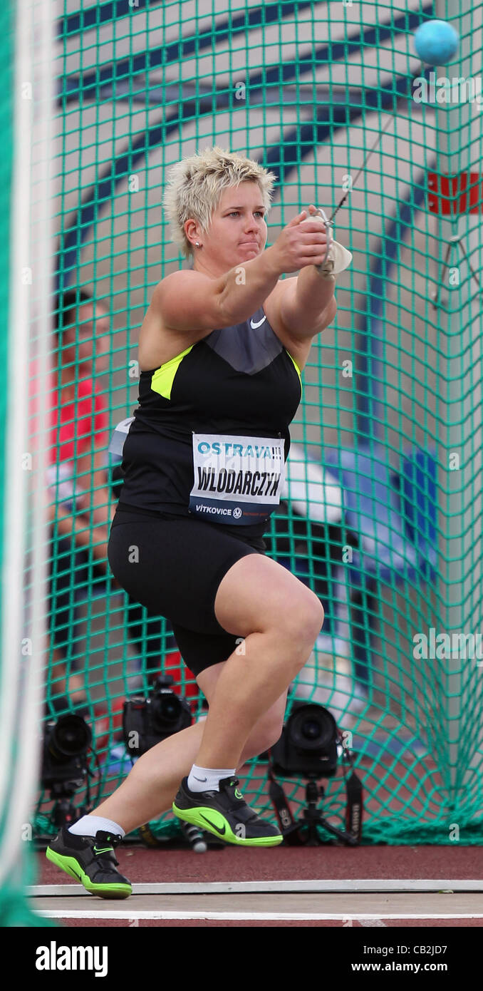 Polish hammer thrower Anita Wlodarczykova pictured during Golden Spike ...