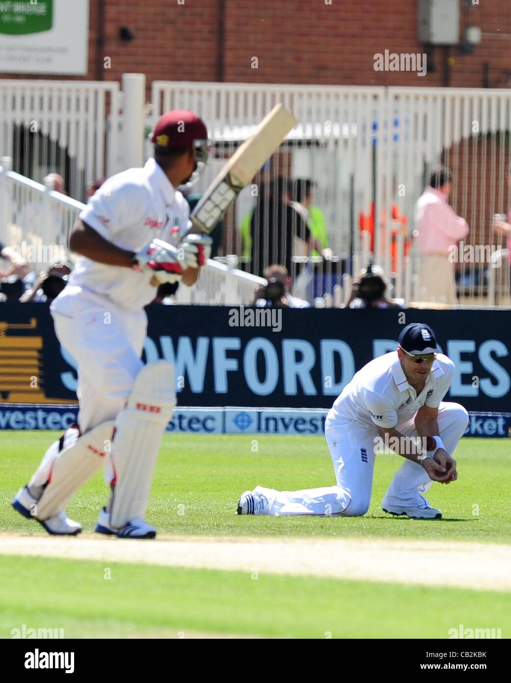 25.05.2012 Nottingham, England. Kieran Powell in action during the ...