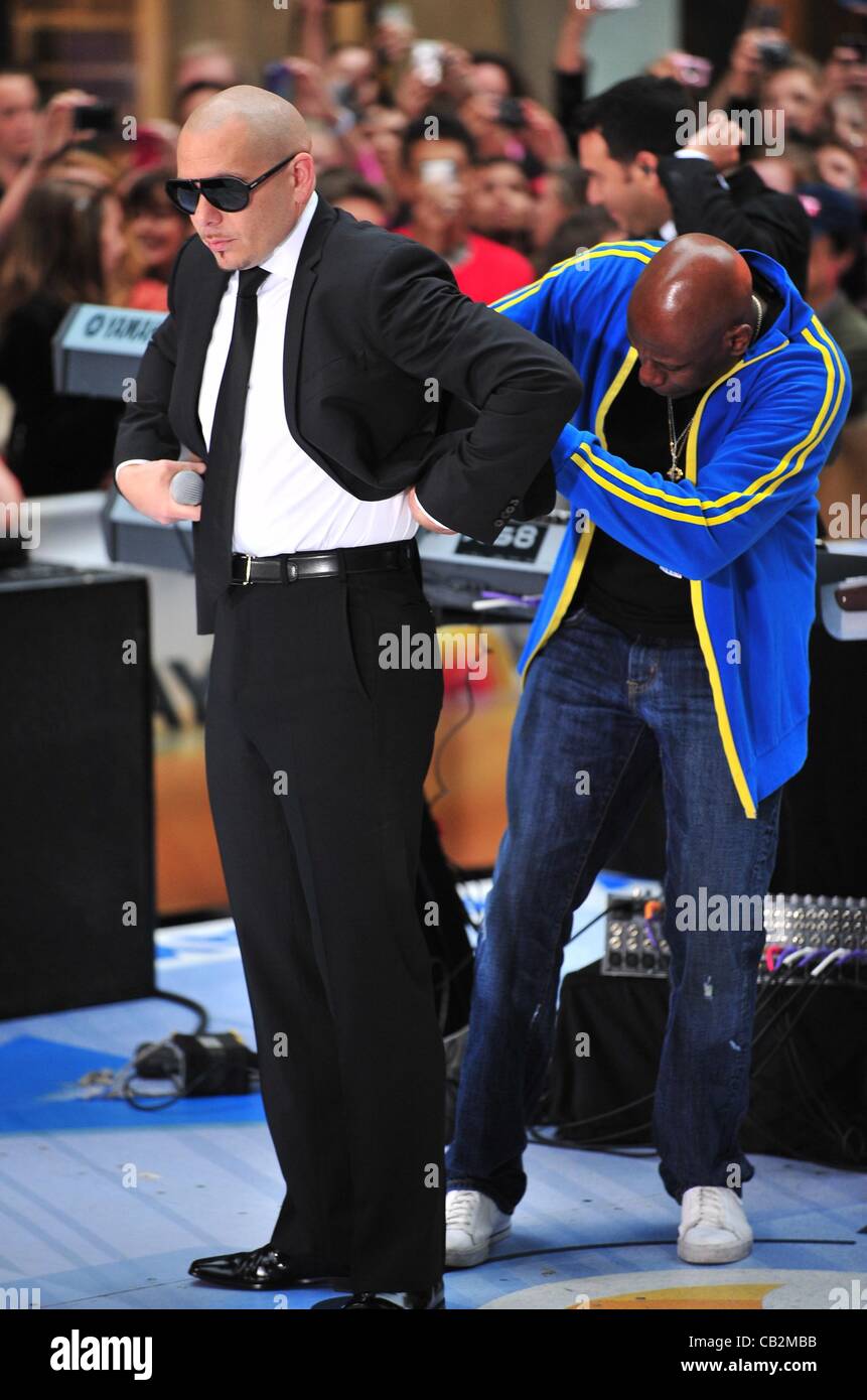 Pitbull on stage for NBC Today Show Summer Concert Series with Pitbull ...