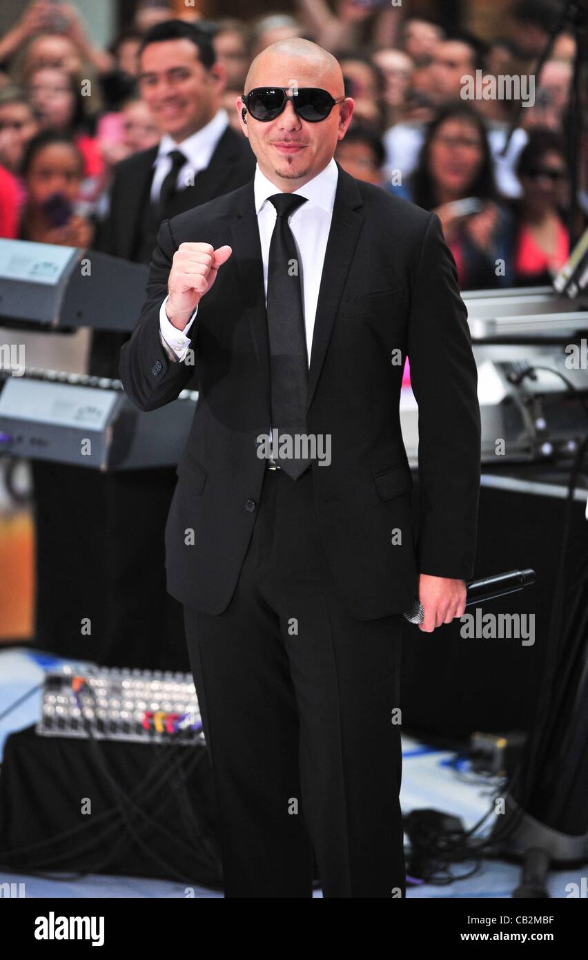 Pitbull on stage for NBC Today Show Summer Concert Series with Pitbull ...