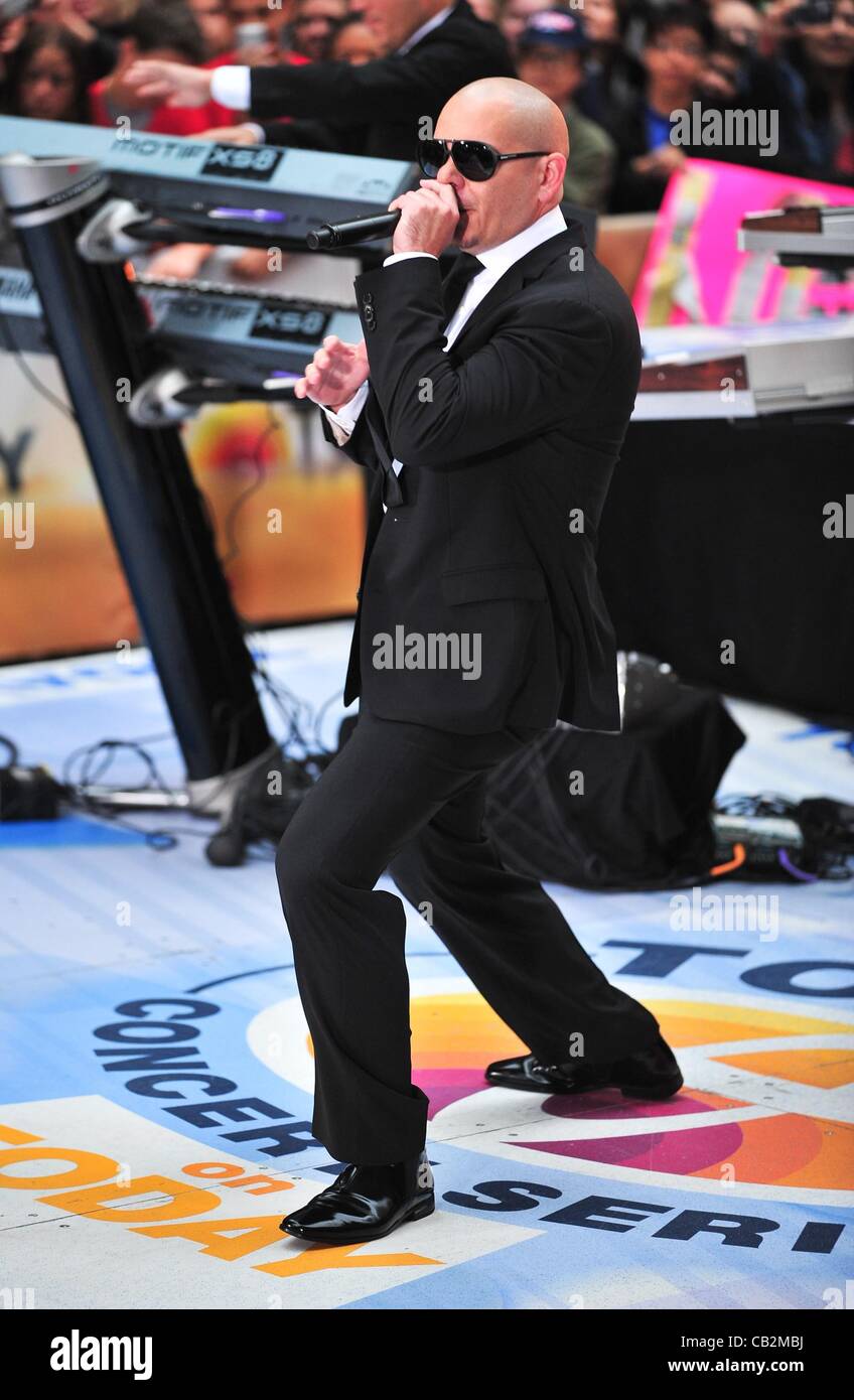 Pitbull on stage for NBC Today Show Summer Concert Series with Pitbull ...