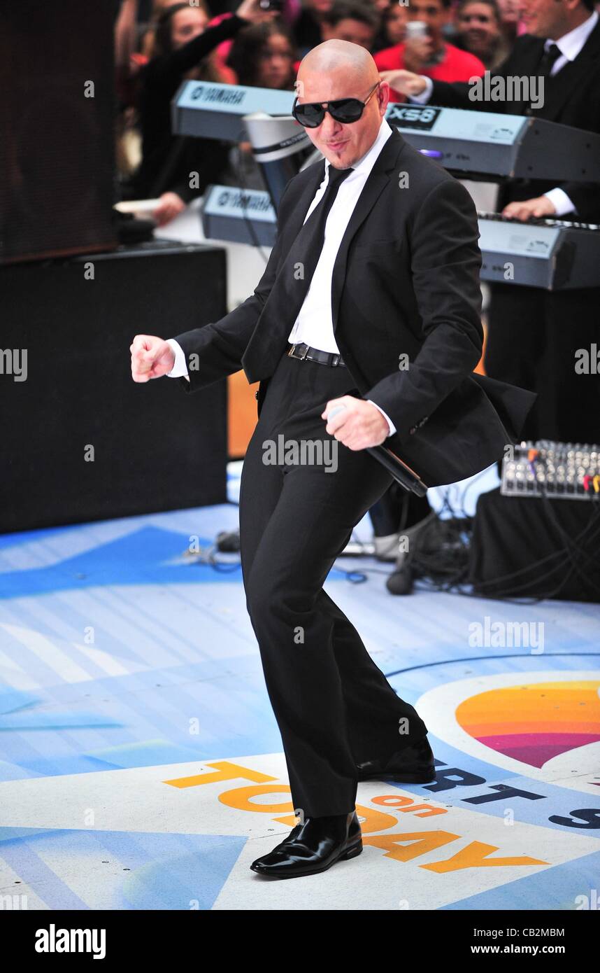 Pitbull on stage for NBC Today Show Summer Concert Series with Pitbull ...