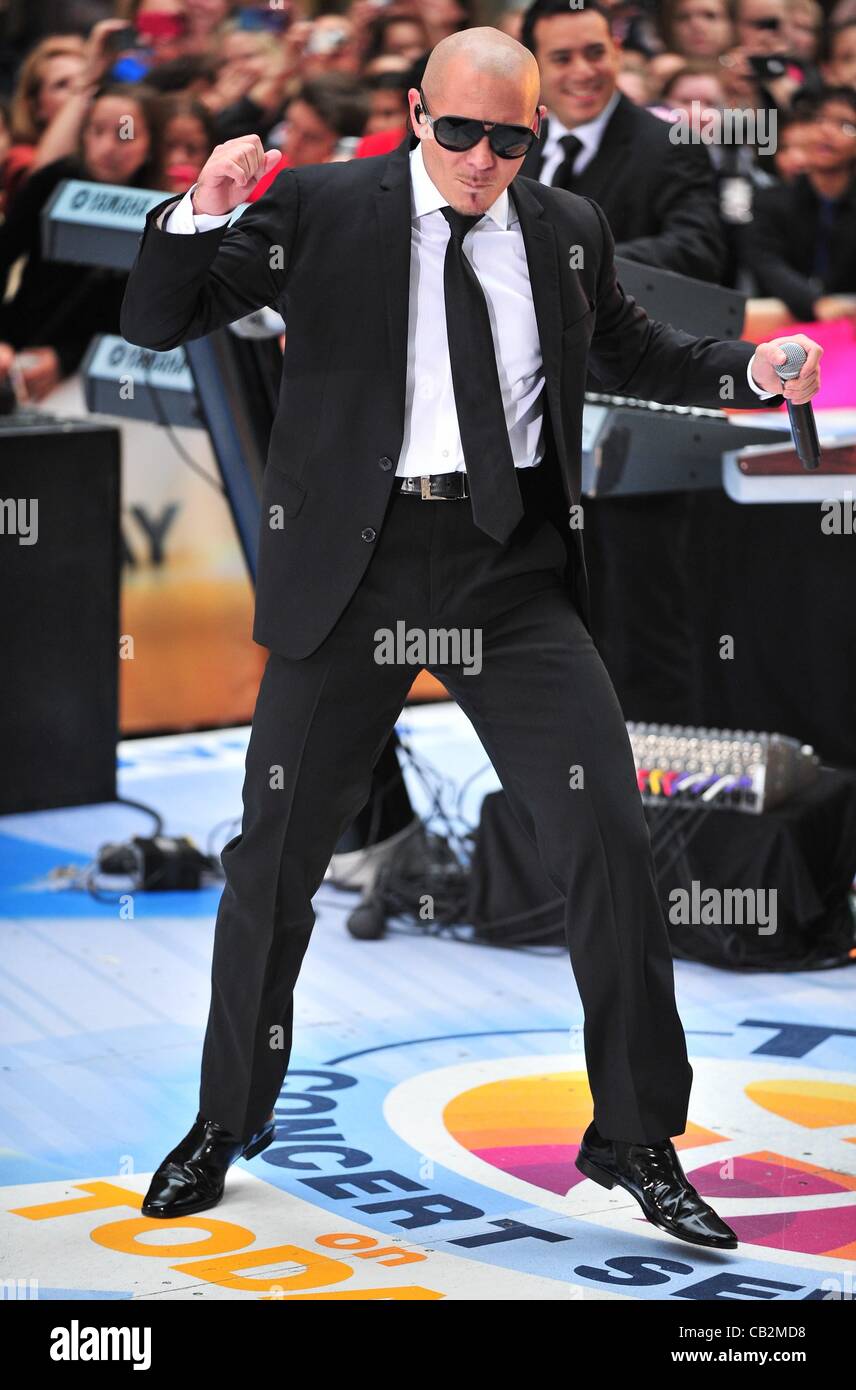 Pitbull on stage for NBC Today Show Summer Concert Series with Pitbull ...
