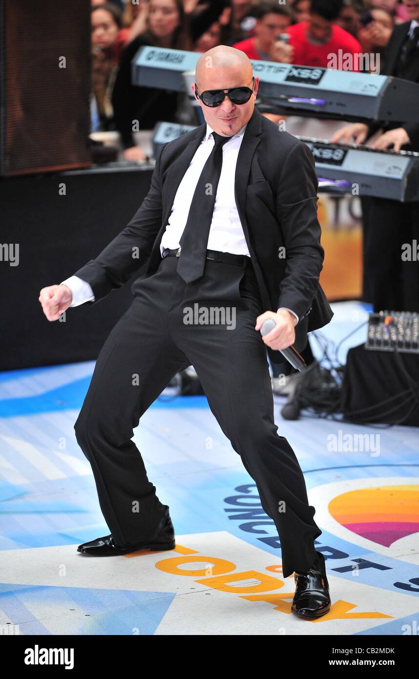 Pitbull on stage for NBC Today Show Summer Concert Series with Pitbull ...