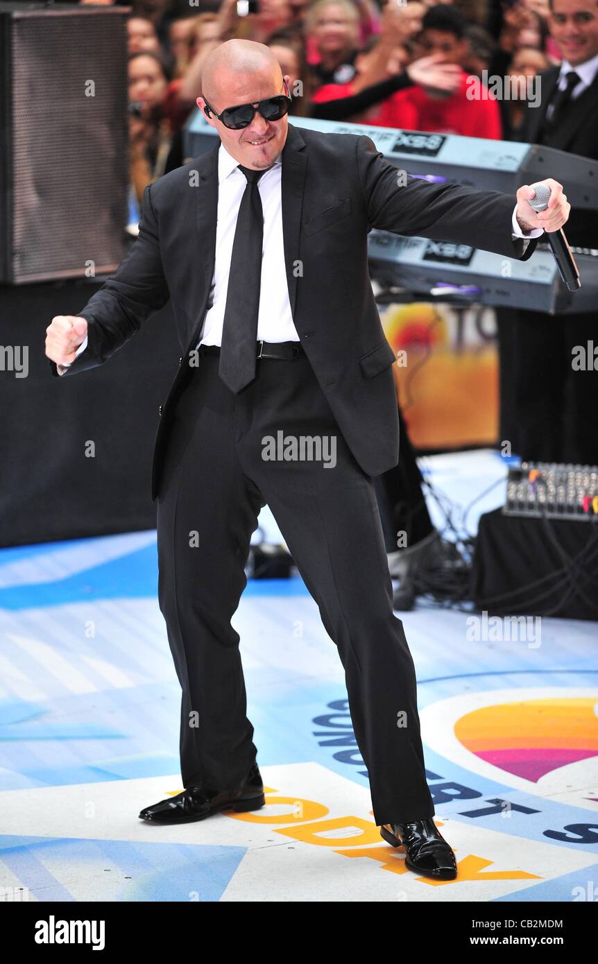 Pitbull on stage for NBC Today Show Summer Concert Series with Pitbull ...