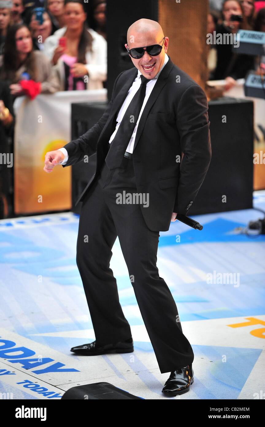 Pitbull on stage for NBC Today Show Summer Concert Series with Pitbull ...
