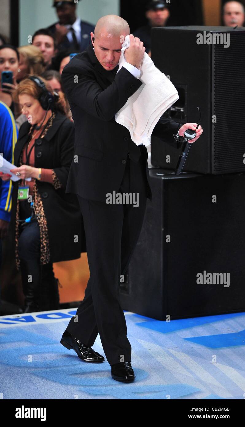 Pitbull on stage for NBC Today Show Summer Concert Series with Pitbull ...