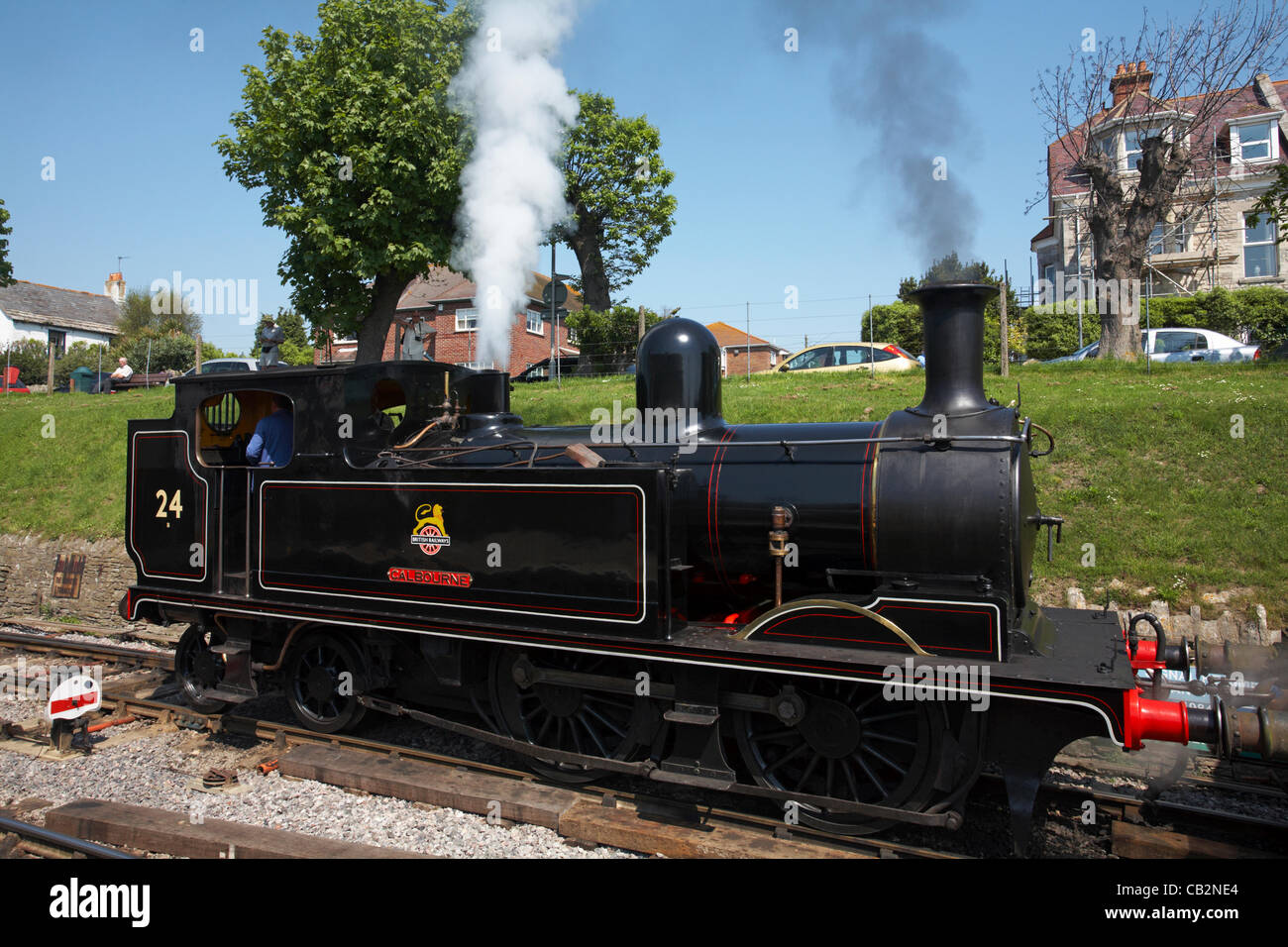 Swanage, Dorset, UK Friday 25 May 2012. 'Calbourne' hauls nostalgic ...