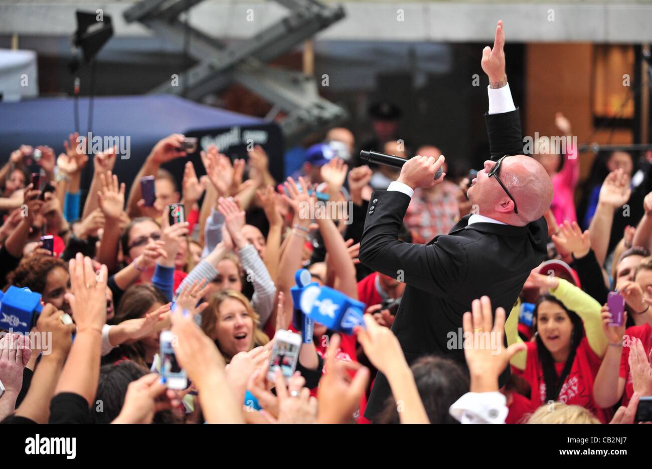 Pitbull on stage for NBC Today Show Summer Concert Series with Pitbull ...