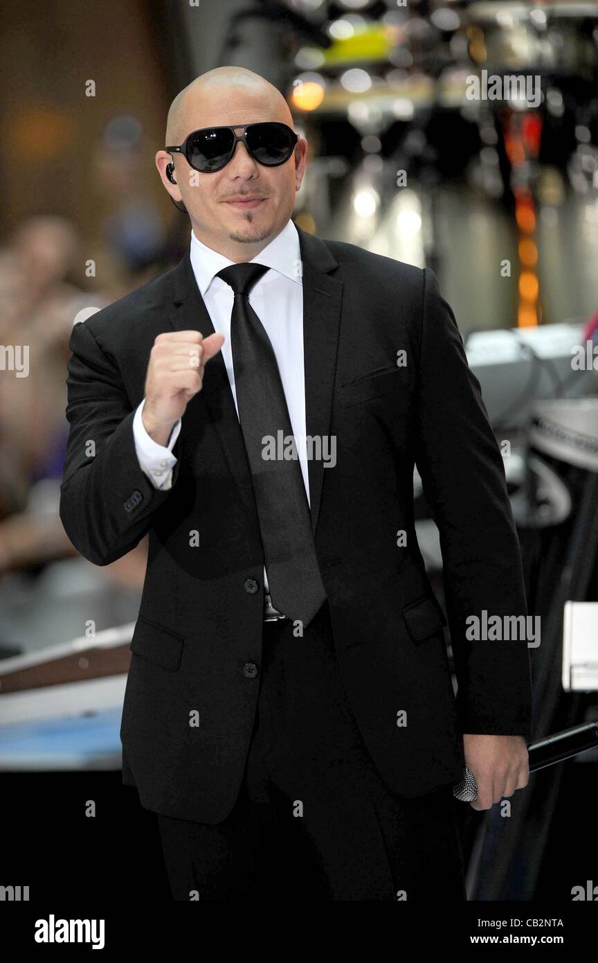 Pitbull on stage for NBC Today Show Summer Concert Series with Pitbull ...