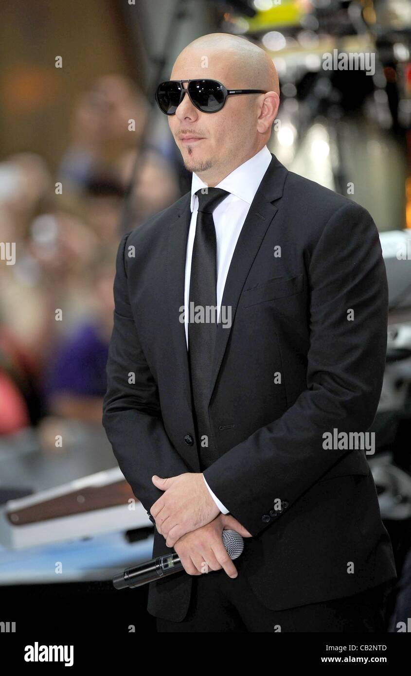 Pitbull on stage for NBC Today Show Summer Concert Series with Pitbull ...