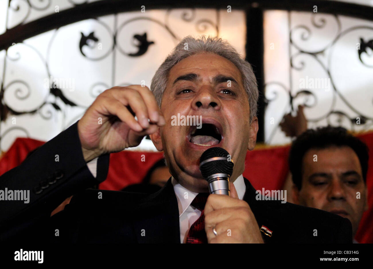 May 26, 2012 - Cairo, Cairo, Egypt - Egyptian presidential candidate ...