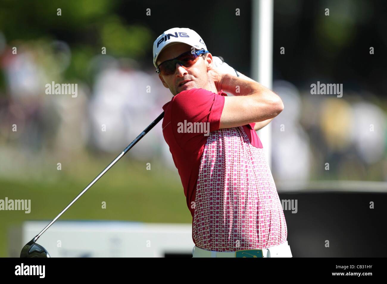 Paul streeter in action at bmw pga championship hi-res stock ...
