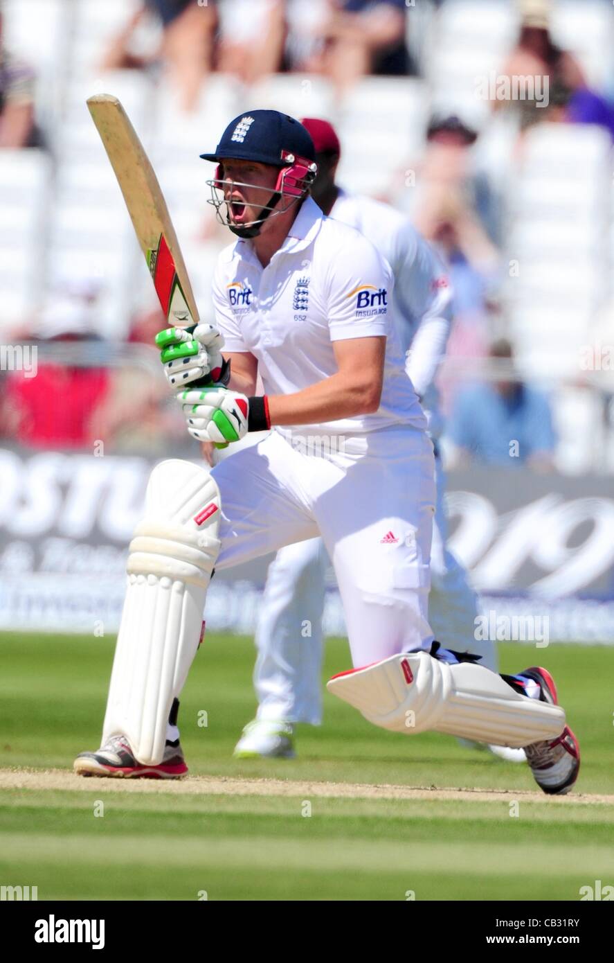 27.05.2012 Nottingham, England. Jonny Bairstow in action during the ...