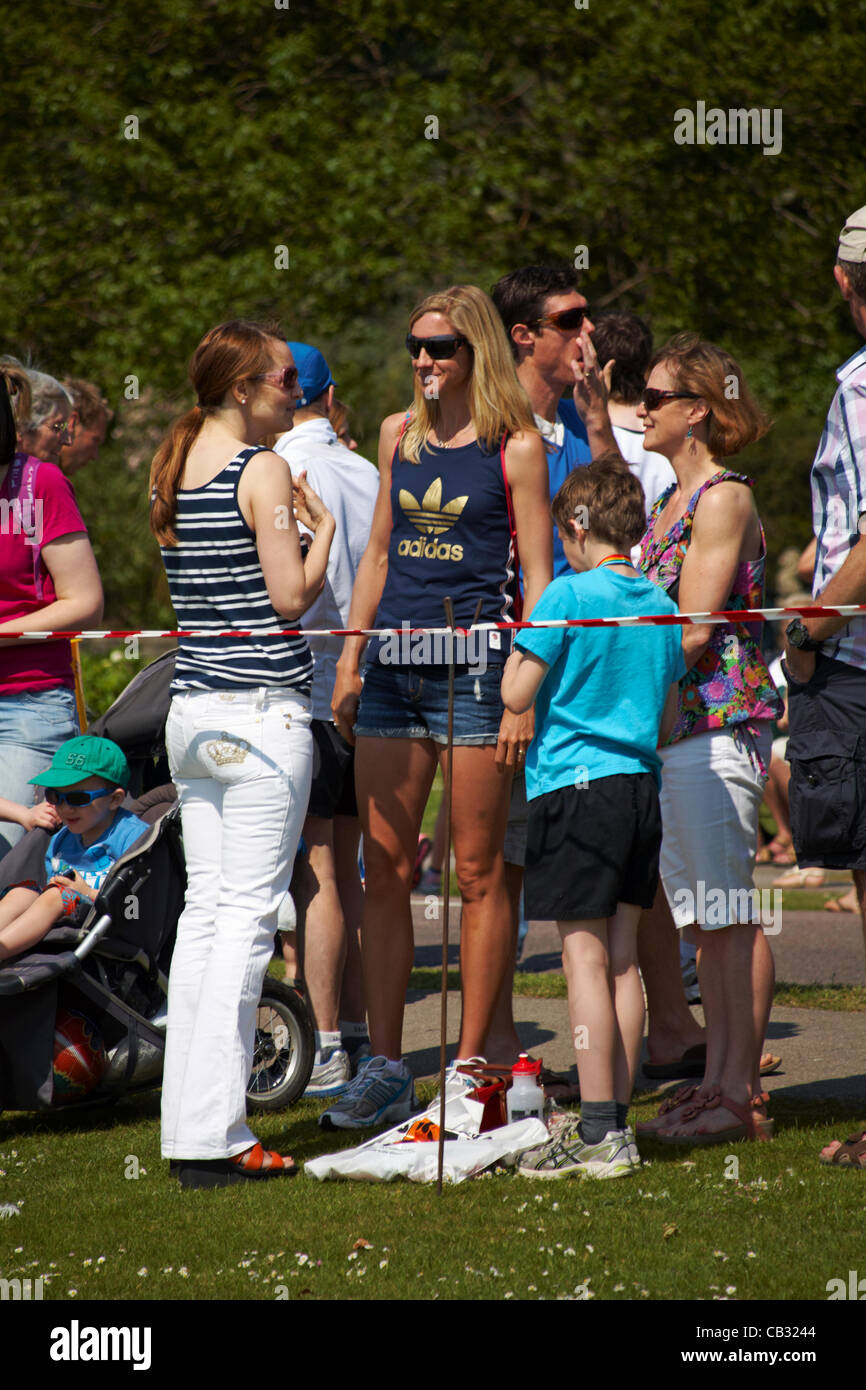 Poole, Dorset, UK Sunday 27 May 2012. Debra Stephenson, actress and ...