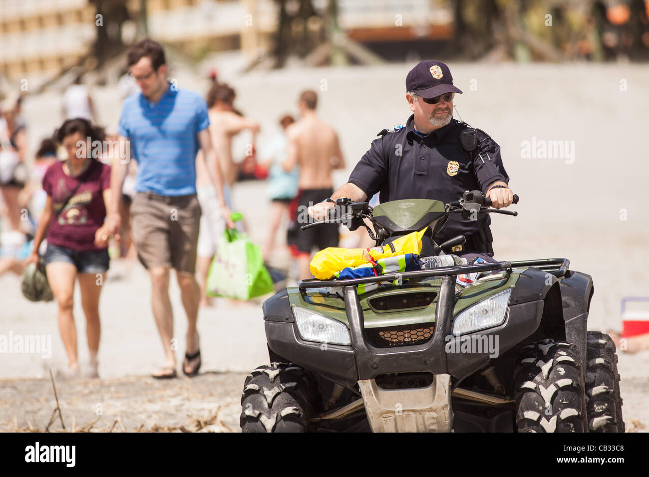 Usa police patrol beach on hi-res stock photography and images - Alamy