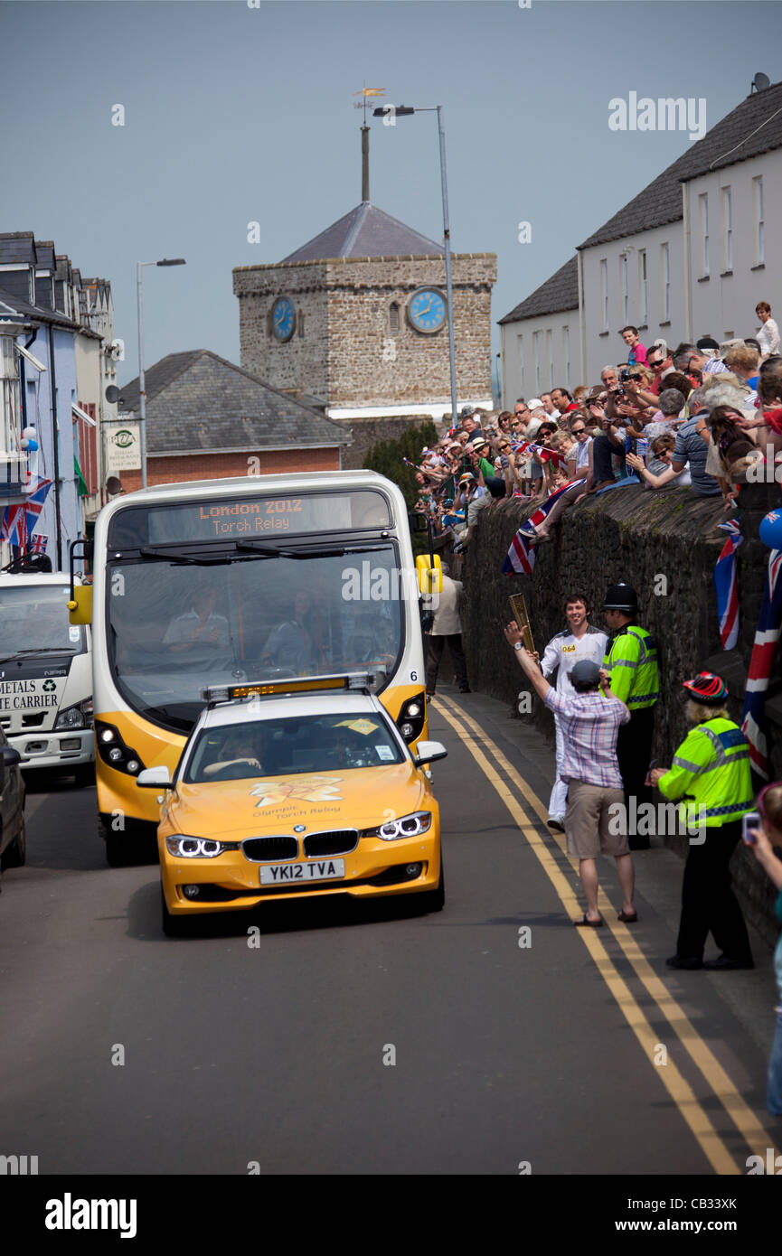 Olympic torch relay car and coach support for London 2012 tour of ...