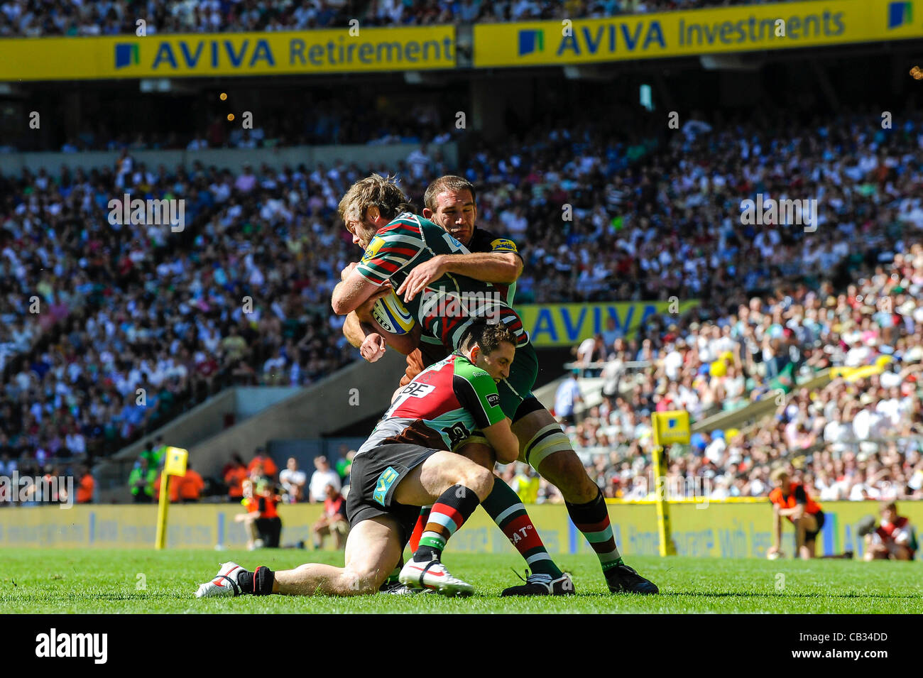 26.05.2012 Richmond, England. Leicester Tigers Lock (#5) Geoff Parling ...