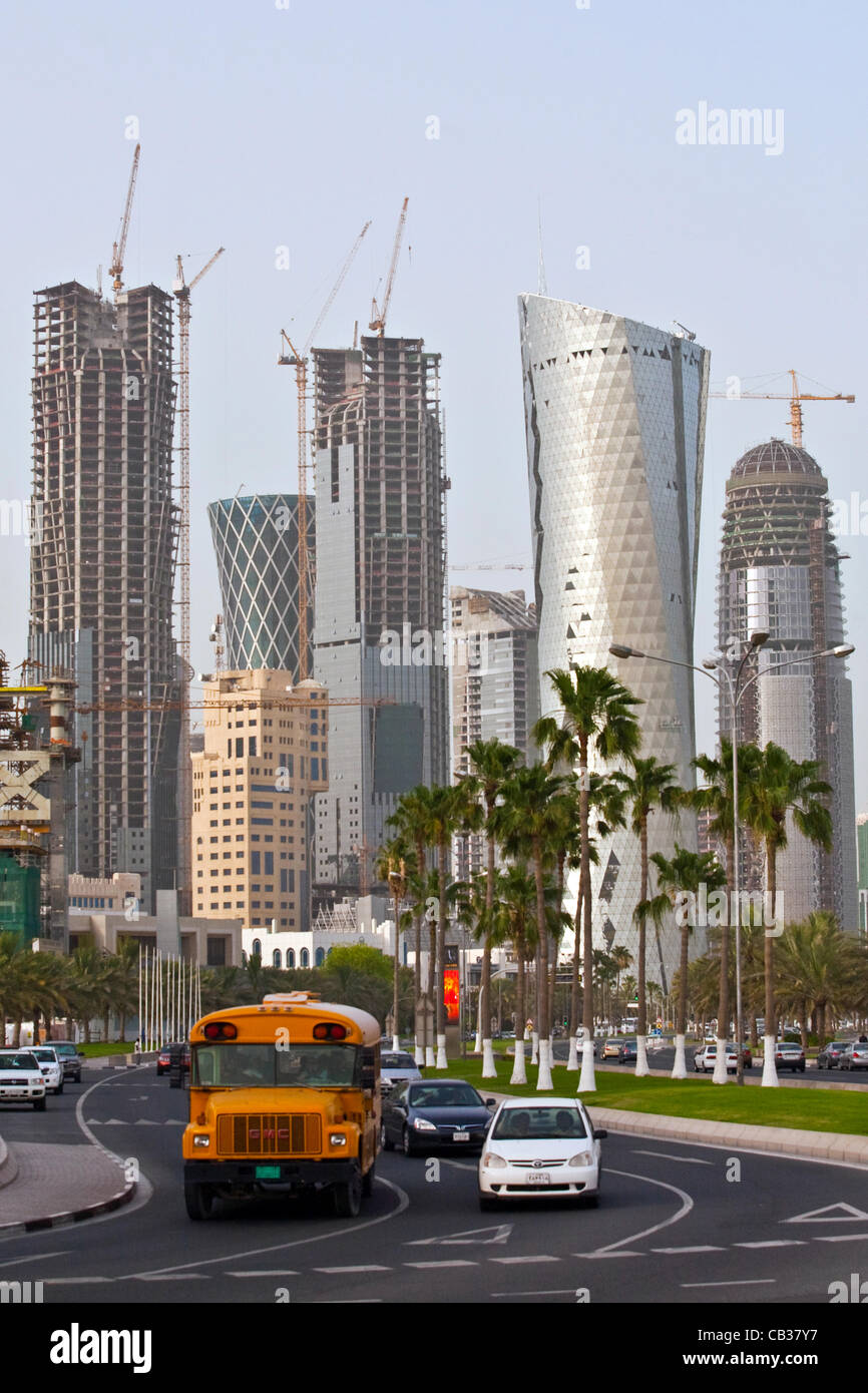 View of West Bay, Doha City Centre, Doha, Qatar Stock Photo - Alamy